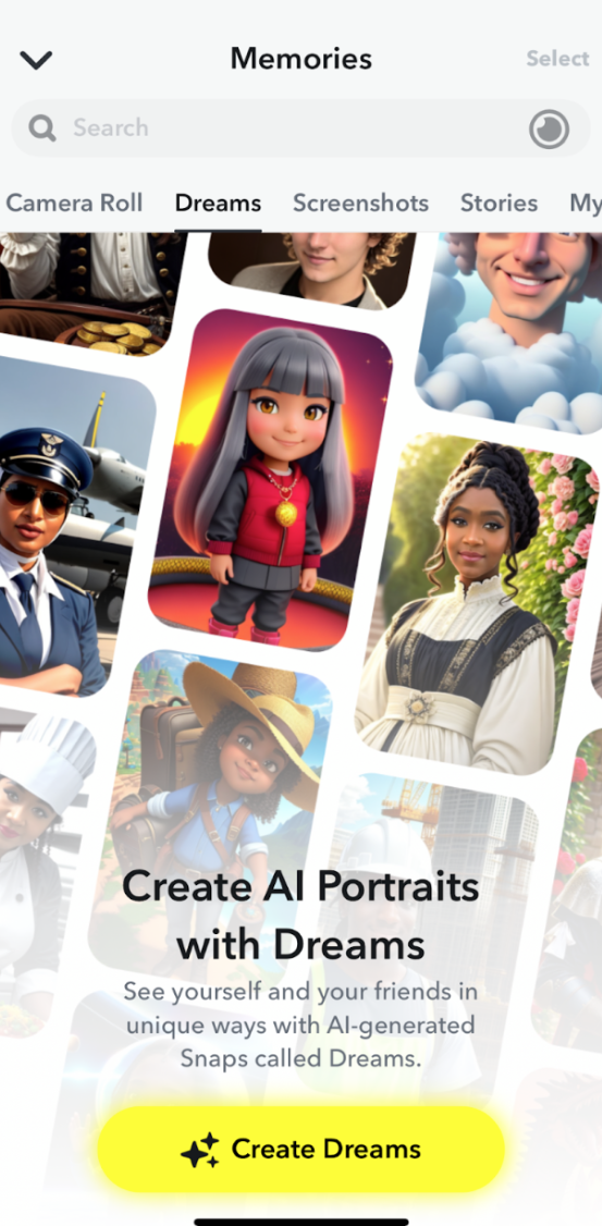 Generative AI on Snapchat – Snapchat Support